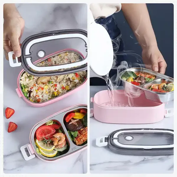 Buy Stainless Steel Pink Lunch Boxes Online | Shop Now
